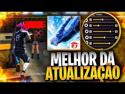DEPOIS DA ATUALIZAÇÃO!🔥 A MELHOR SENSIBILIDADE para SUBIR CAPA na NOVA ATUALIZAÇÃO do FREE FIRE!