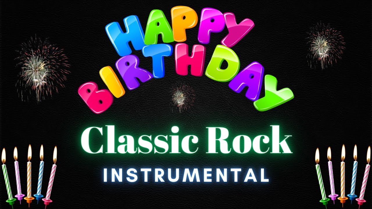 Happy Birthday Classic Rock Style Guitar Instrumental backing track ...
