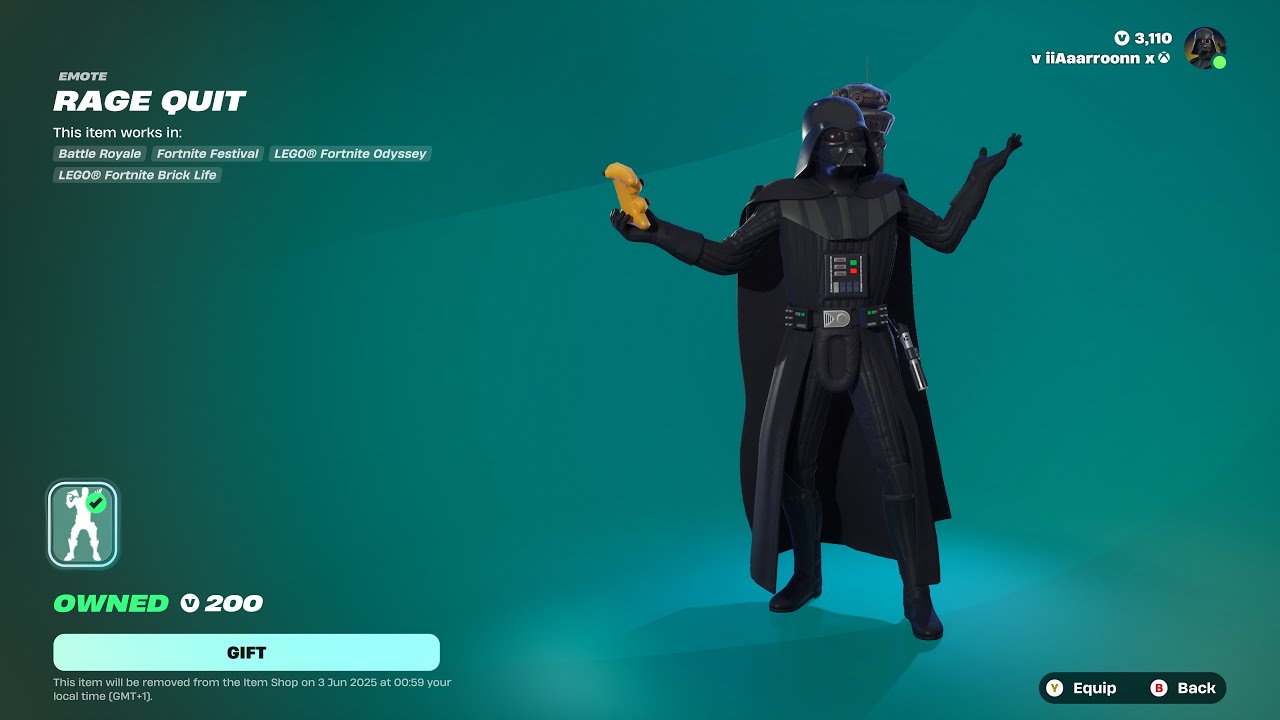 Fortnite Item Shop, June 1st 2025 - RAGE QUIT EMOTE IS BACK!!! - YouTube