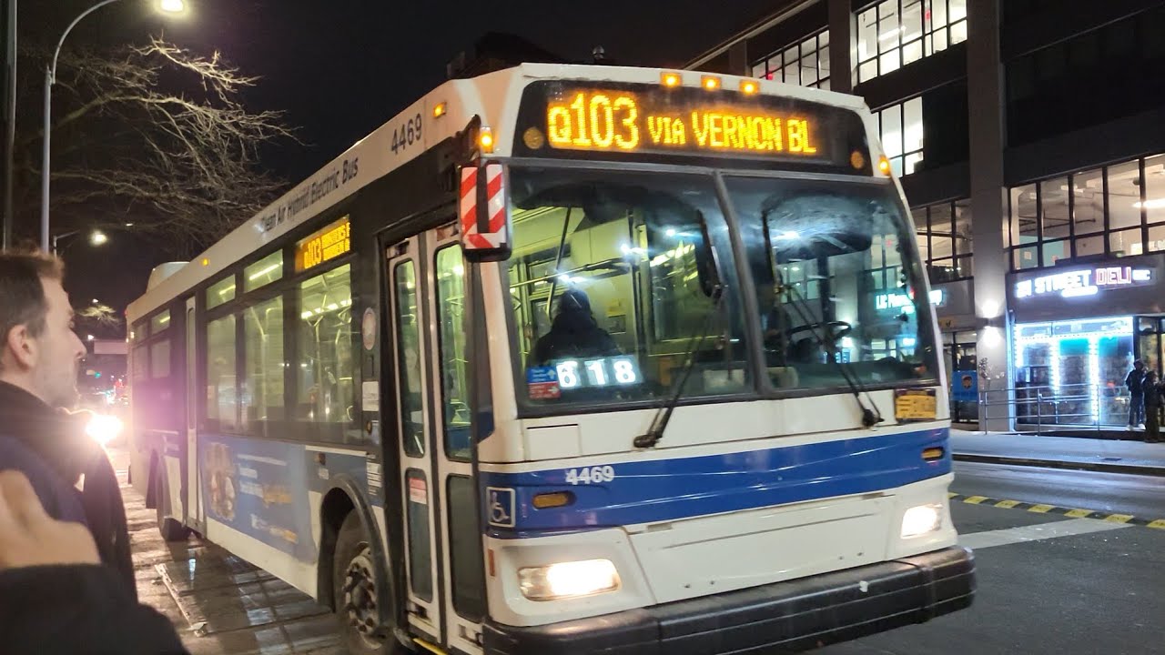 MTA Bus: 2009 Orion VII Next Gen Hybrid 4469 On The Q103 @ 21st Street ...