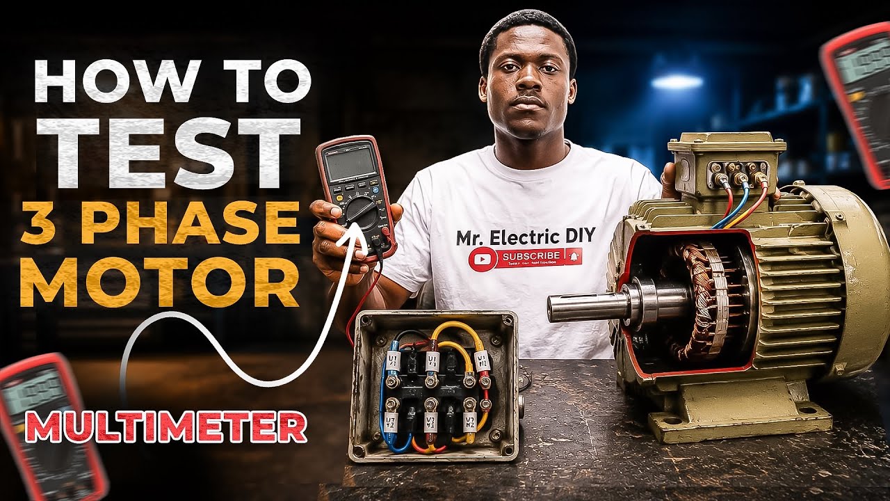 How to Troubleshoot 3-Phase Motor with Multimeter || how to test 3 ...