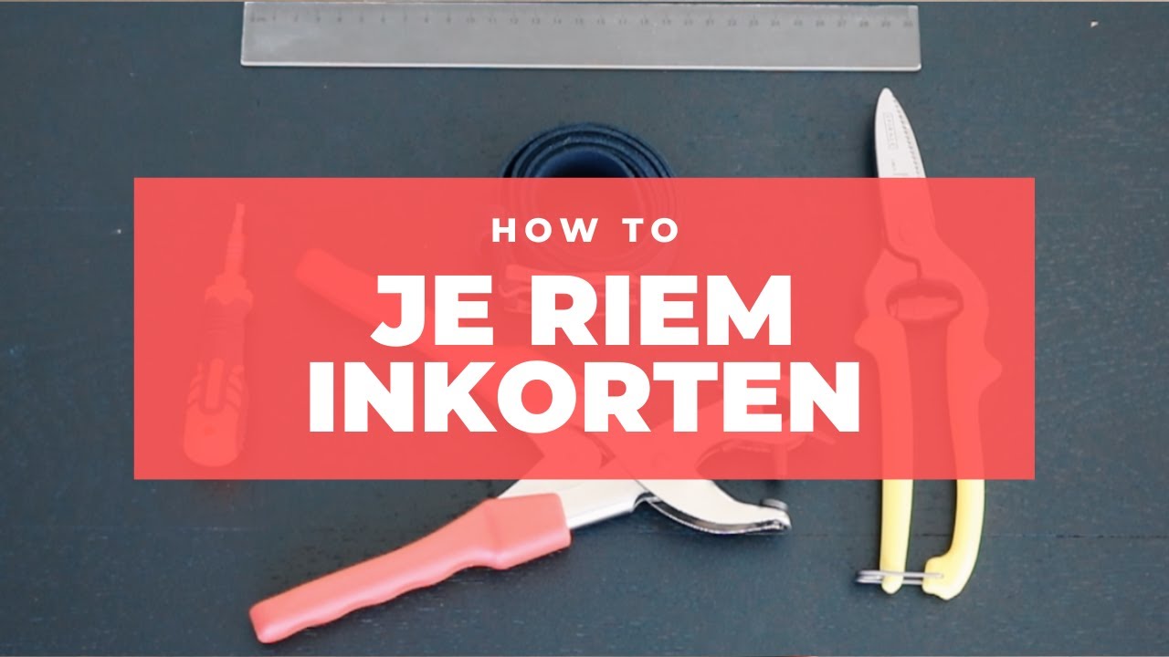 How to: Riem inkorten | Dames - YouTube