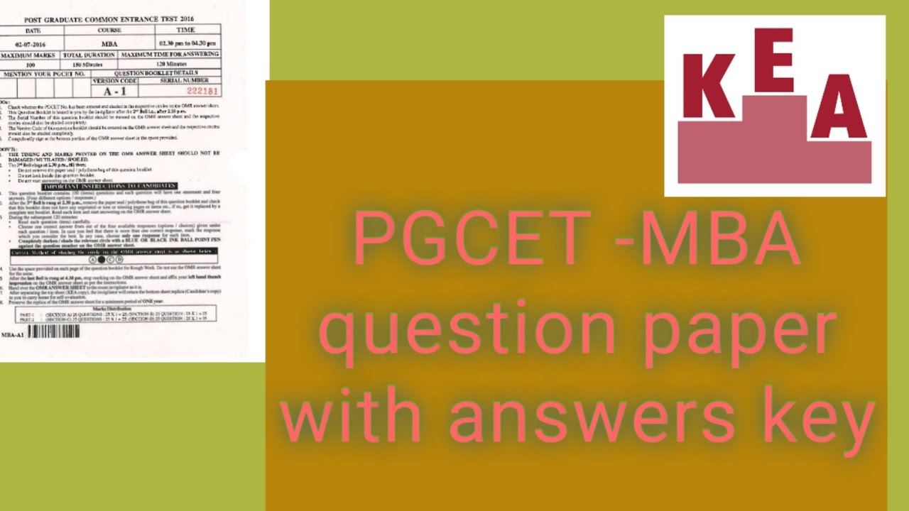 PGCET MBA Question Paper With Answers Key YouTube pgcet-mba-question-paper-with-answers-key-youtube