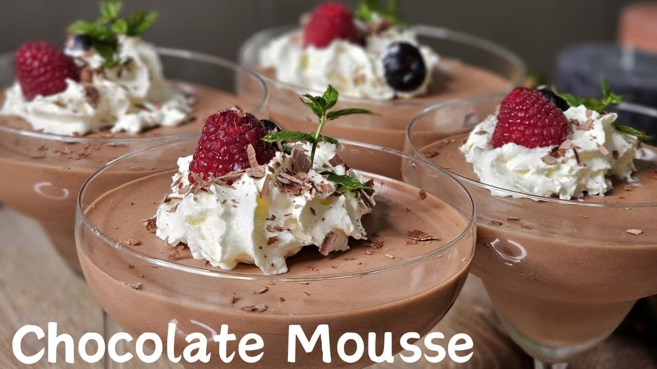 Chocolate Mousse for Christmas Dessert - YouTube