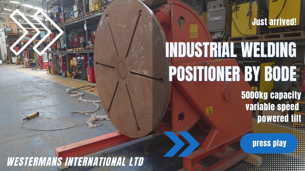 Online Viewing of Bode VP5 5000kg Industrial Welding Positioner # ...