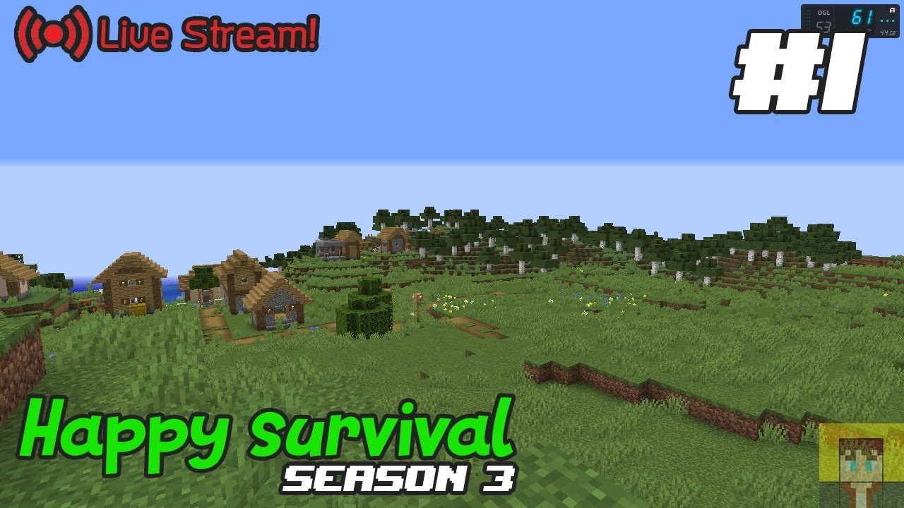 [icepha] Happy survival SS3 #1 เริ่มต้นใหม่ให้ไฉไลกว่าเดิม! Live! - YouTube