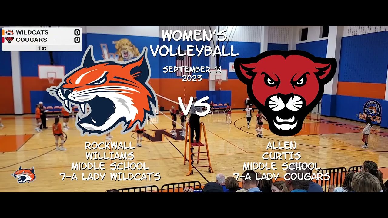 Wildcats & Cougars In The Gym! - Rockwall Williams Middle School 7A vs ...