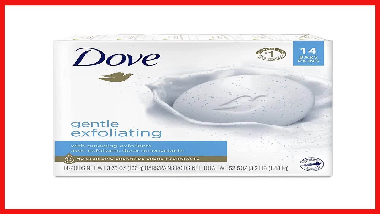 Dove Beauty Bar More Moisturizing Than Bar Soap Gentle Exfoliating With