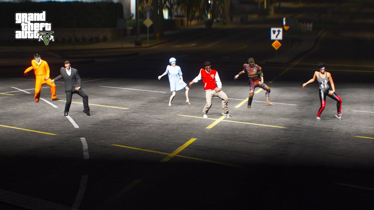 Michael Jackson - Thriller (GTA 5 DANCE VIDEO) - YouTube