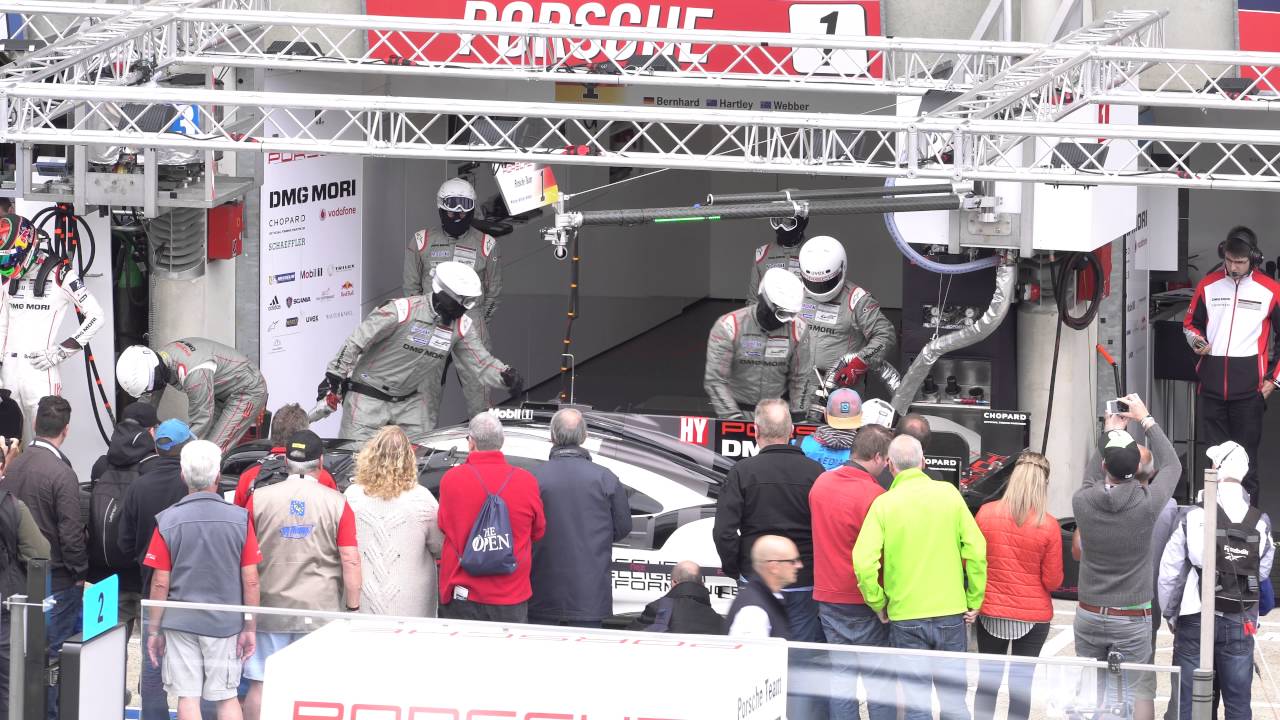 2016 Le Mans 24 Hour: Porsche 919 Hybrid Pit Stop Practice 3(4K) - YouTube