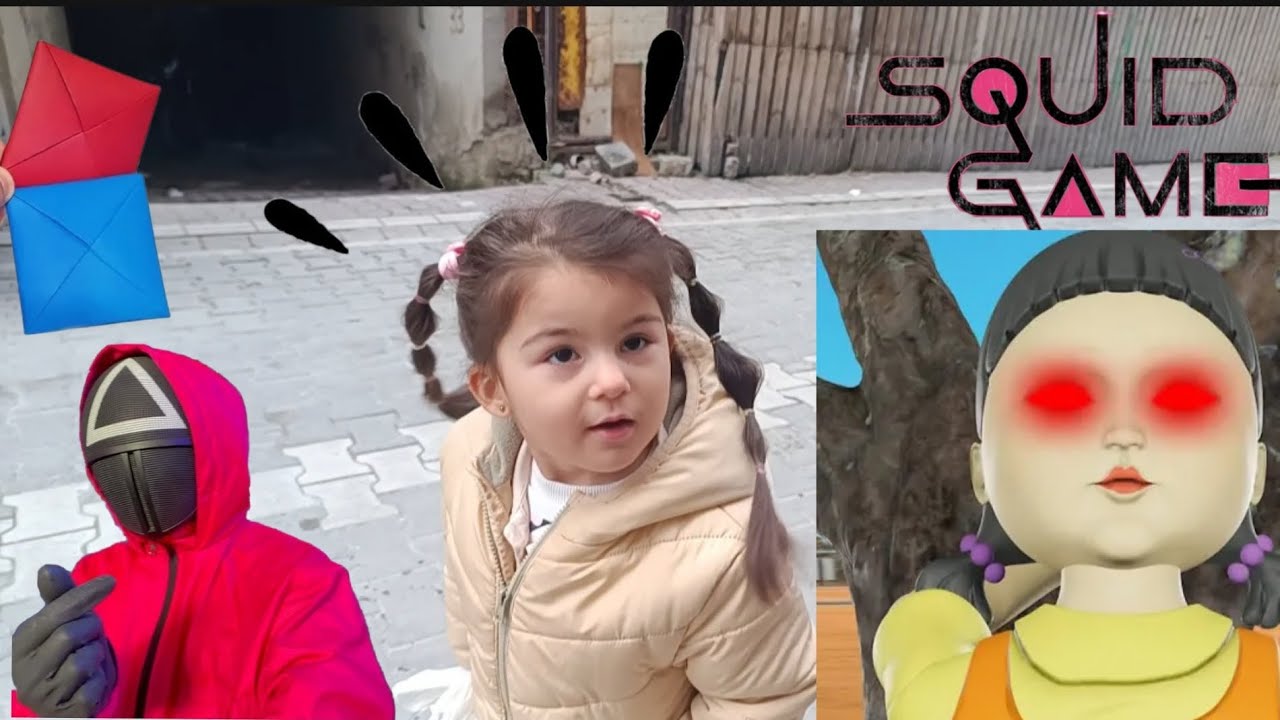 MASAL SQUİD GAME BEBEGİ ARKADAN TAKİP EDİYOR BİZİ 😱😱‼️HEMEN GİTMEMİZ ...
