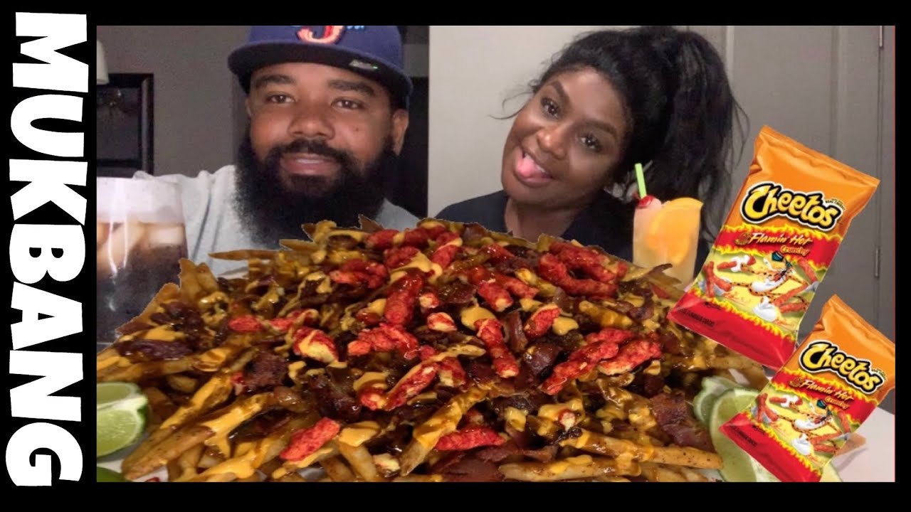 FLAMIN HOT CHEETO BACON CHEESE FRIES - YouTube