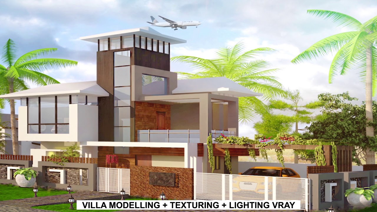 3d Architectural Visualization by student Bhavika Naidu : Pixels Academy - YouTube