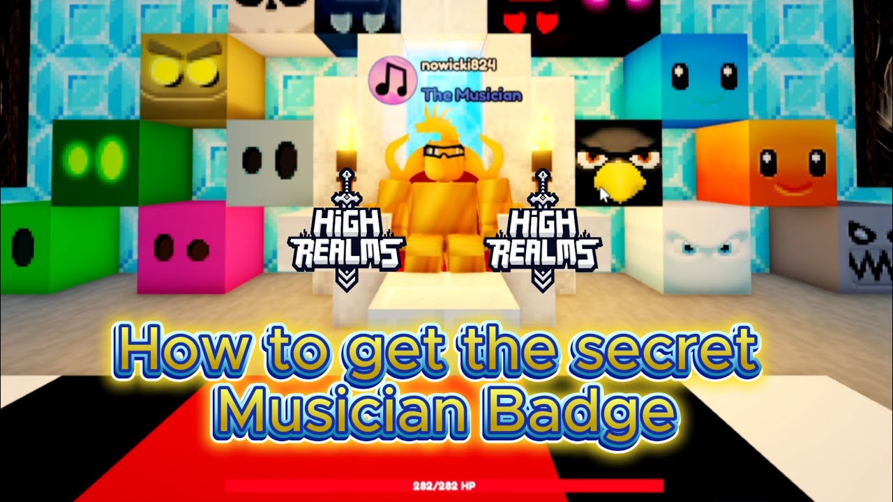 How to get the secret Musician Badge in High Realms - YouTube