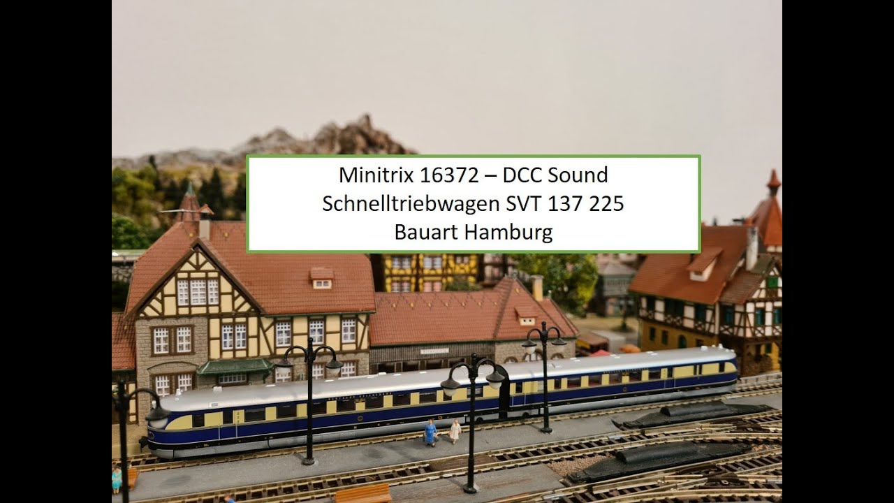 Spur N - Minitrix 16372 DCC Sound - Schnelltriebwagen SVT 137 225 ...