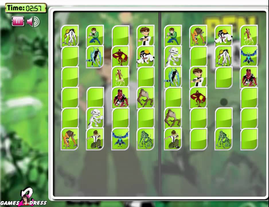 Ben 10 Games - Ben 10 Memory Match - Cartoon Network Games - Game For ...