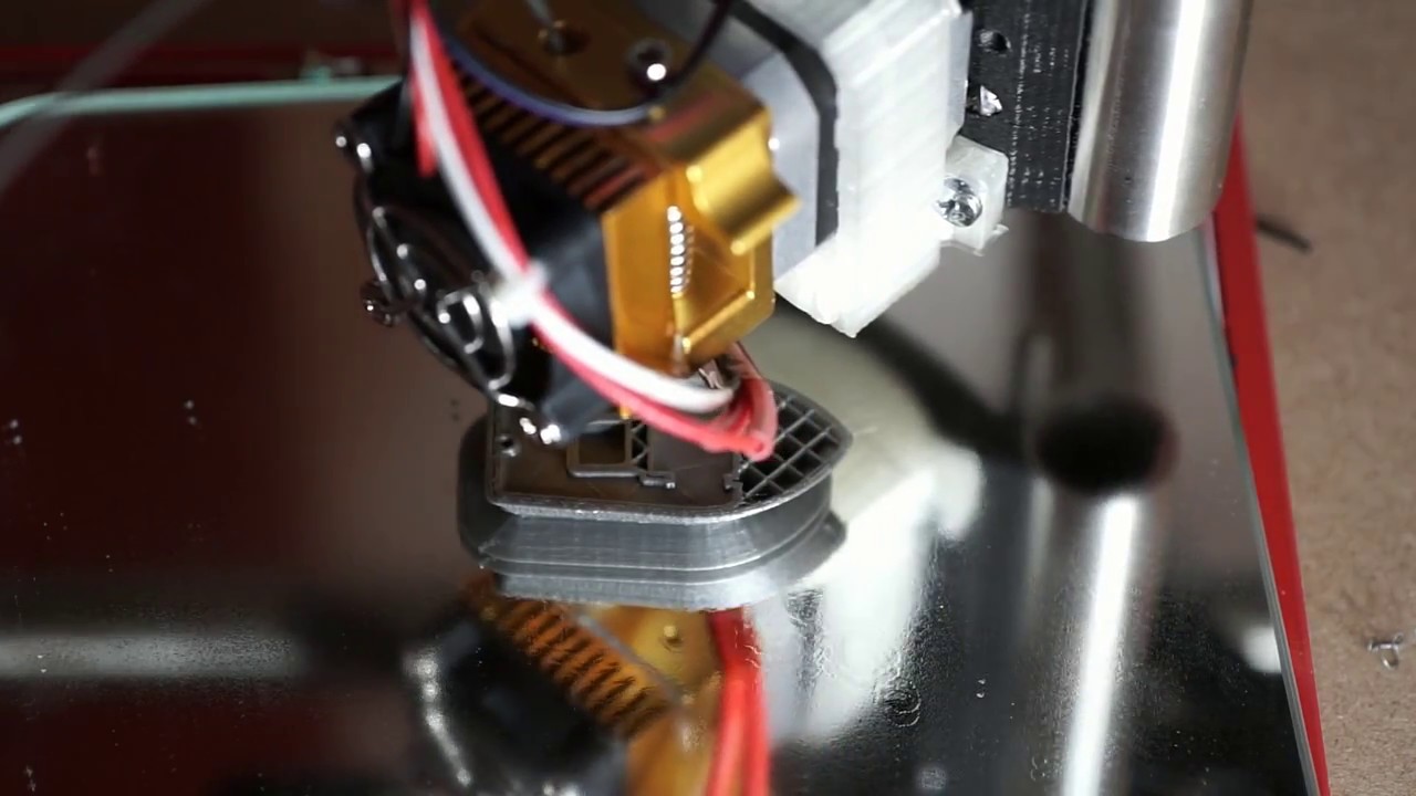 MPCNC 3D printing mode MK8 Extruder - YouTube