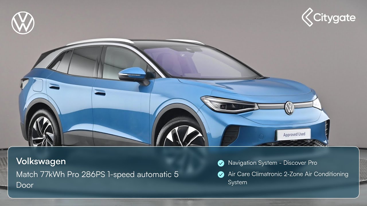 Volkswagen ID.4 - Match 77kWh Pro 286PS 1-speed automatic 5 Door ...
