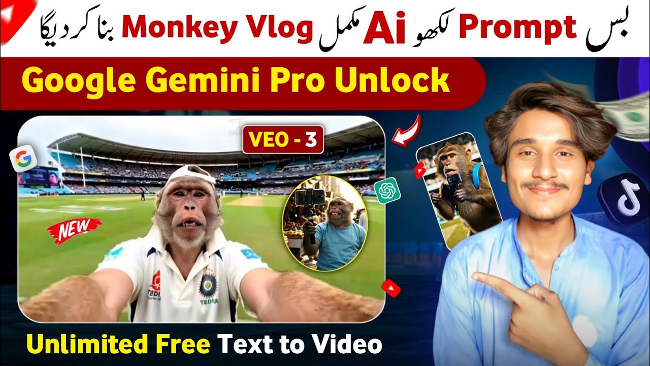 Ai Monkey Vlogs Video Kaise Banaye | How To Make Monkey Vlog With Ai 🐒 ...