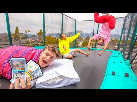 LAST TO LEAVE TRAMPOLINE WINS $10,000