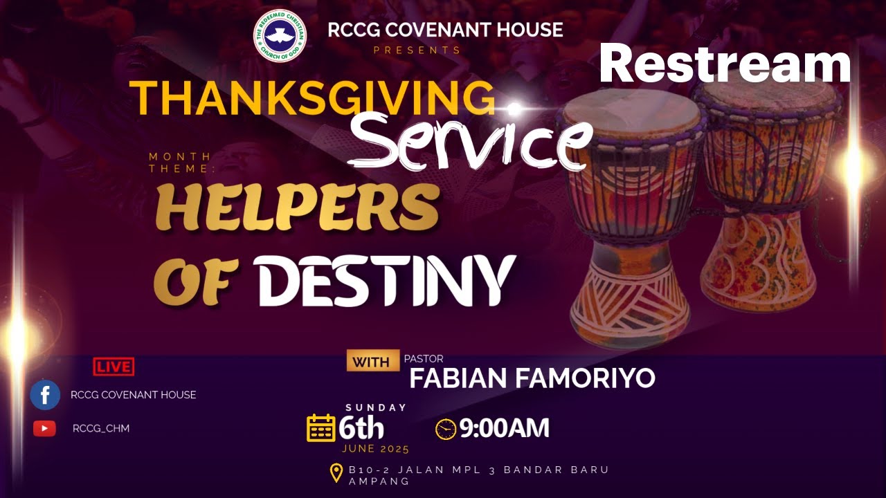 RCCG COVENANT HOUSE || THANKSGIVING SERVICE 06/07/2025 - YouTube