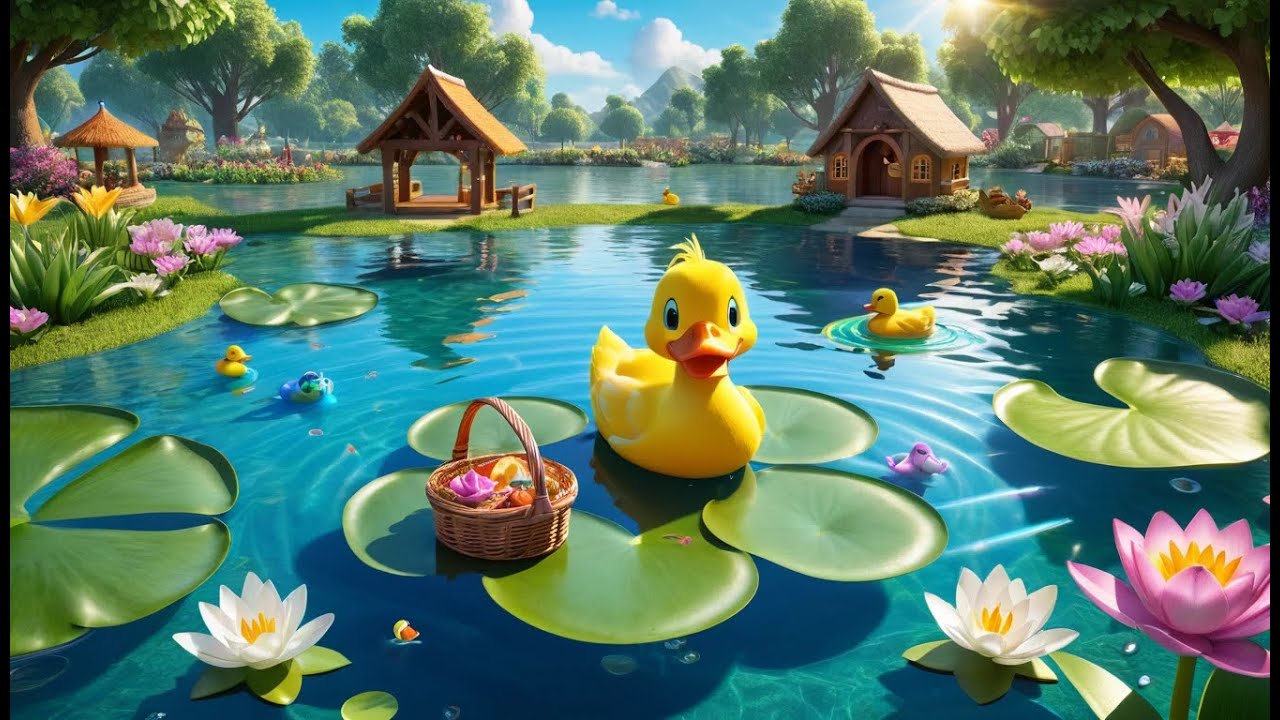 Quacky Ducks and Swishy Fish | Fun Pond Animal Nursery Rhyme for ...
