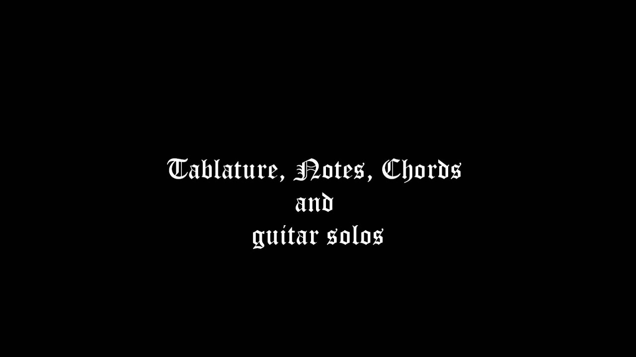 Dissection-Storm Of The Light´s Bane Guitar Tab eBook - YouTube