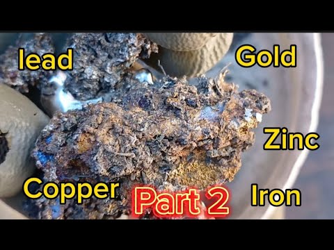 Gold Mining how to separate gold from lead iron copper and zinc part 2 ...