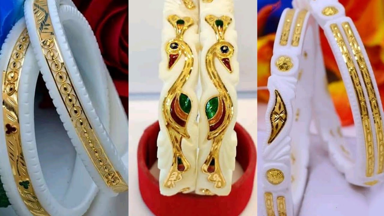 Fancy gold Shankha bandhai design with weight and price - YouTube
