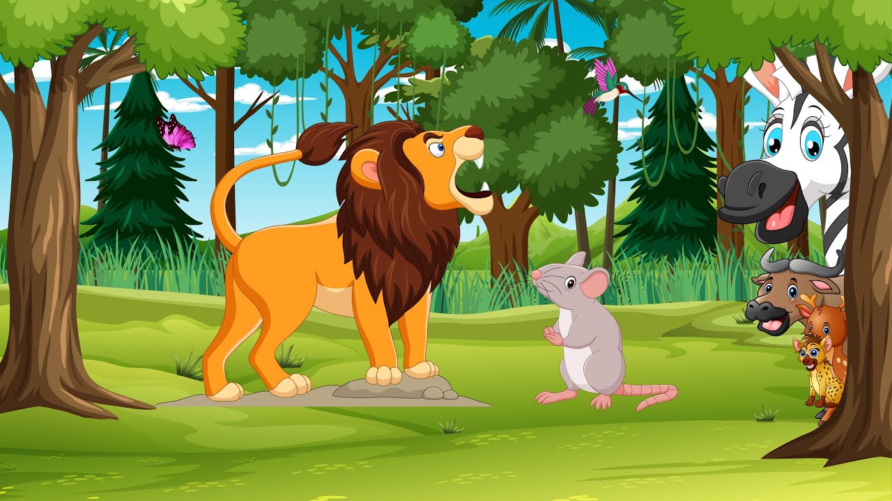 Lion and Mouse | sher aur chohe ke kahane | Moral Story | Hindi ...