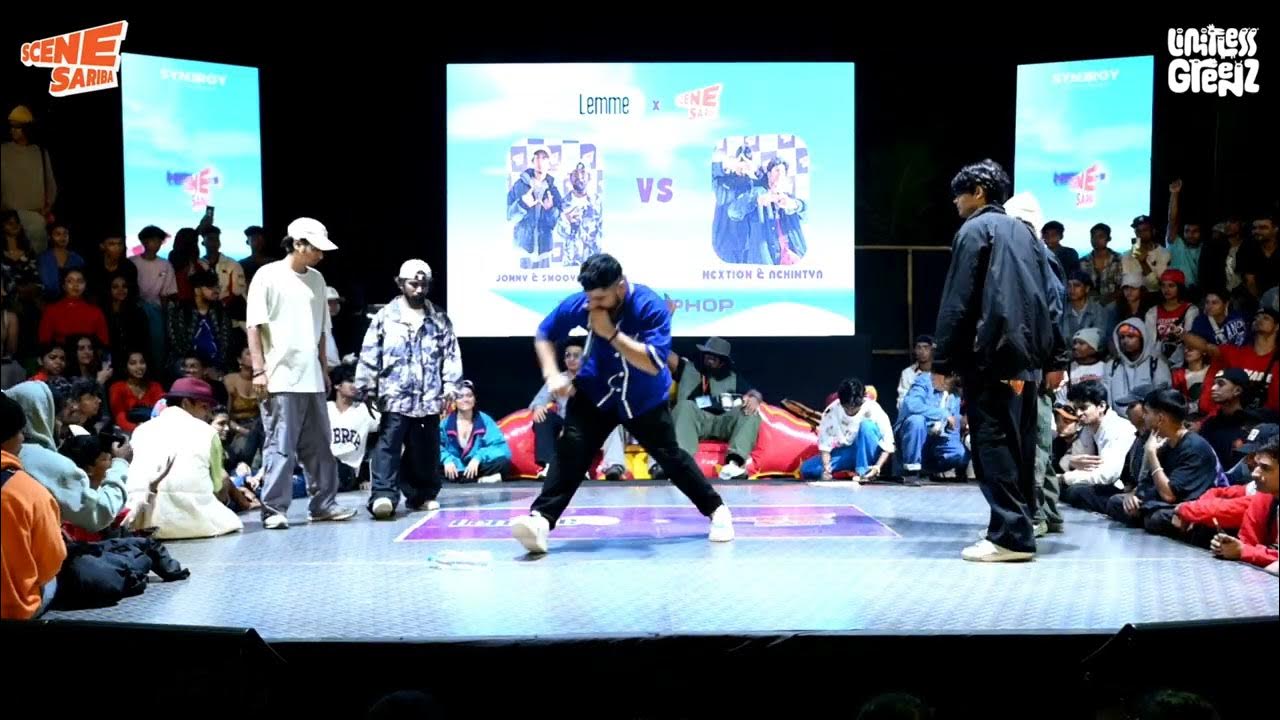 Nextion & Achintya Vs Johny & Smooth Gangsta | Top 16 I 2 On 2 Hiphop I Scene Sariba 2024 - YouTube
