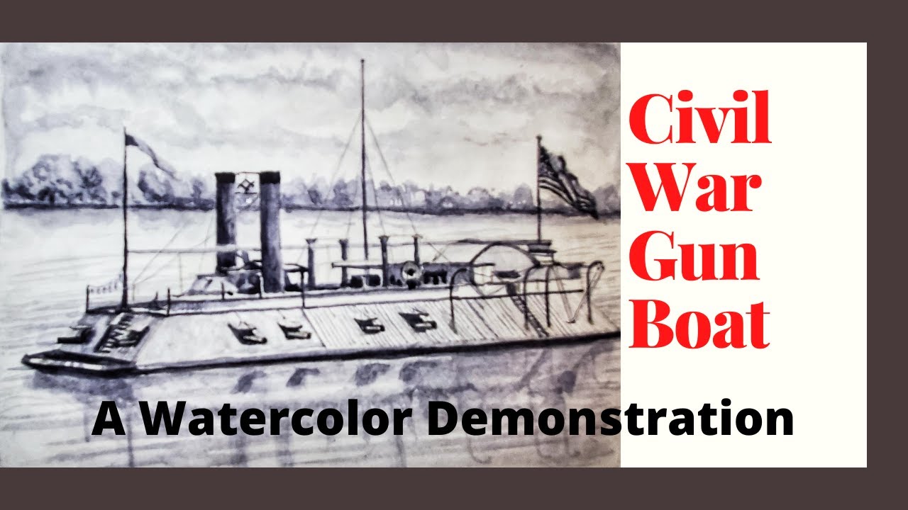 How to Paint a Civil War Gunboat - Mississippi Gunboat - YouTube