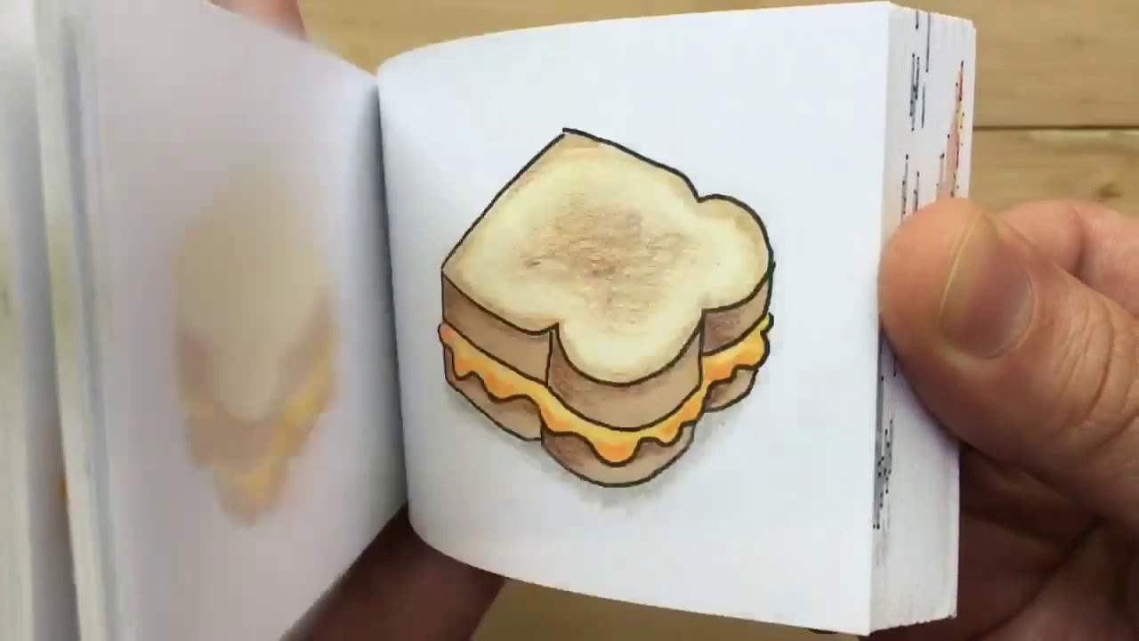Flip book pizza - YouTube