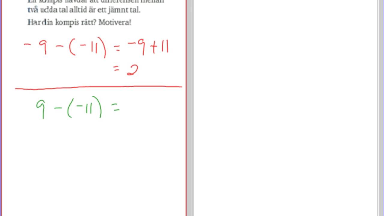 Matematik 5000 - Ma 2a - Kapitel 1 - Negativa tal och ...