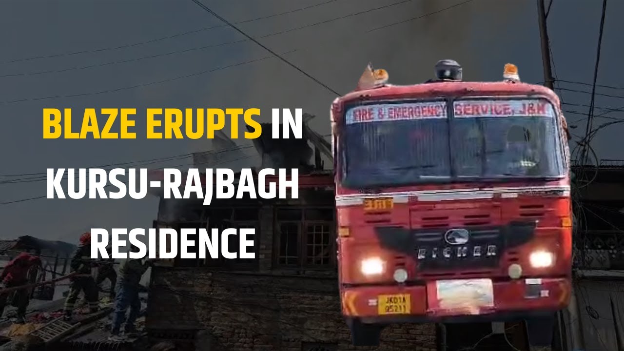 Heavy fire broke out in sheikh mohalla kursu rajbagh sringar, 6 houses ...