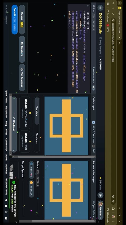 CSSBattle { Daily Target Solution (04/01/2025)}👍🏻 #cssbattle #learnhtml5andcss3 #tutorial #css ...