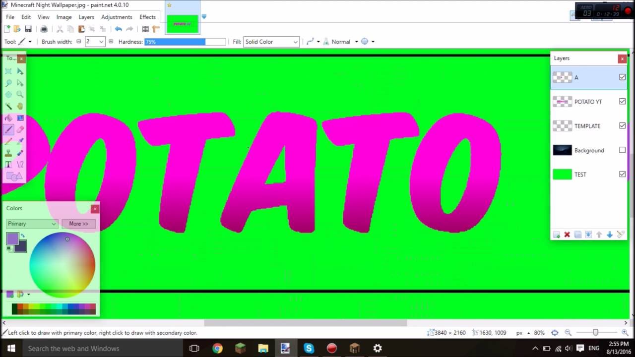 Speed Art - Banner - Potato YT - YouTube