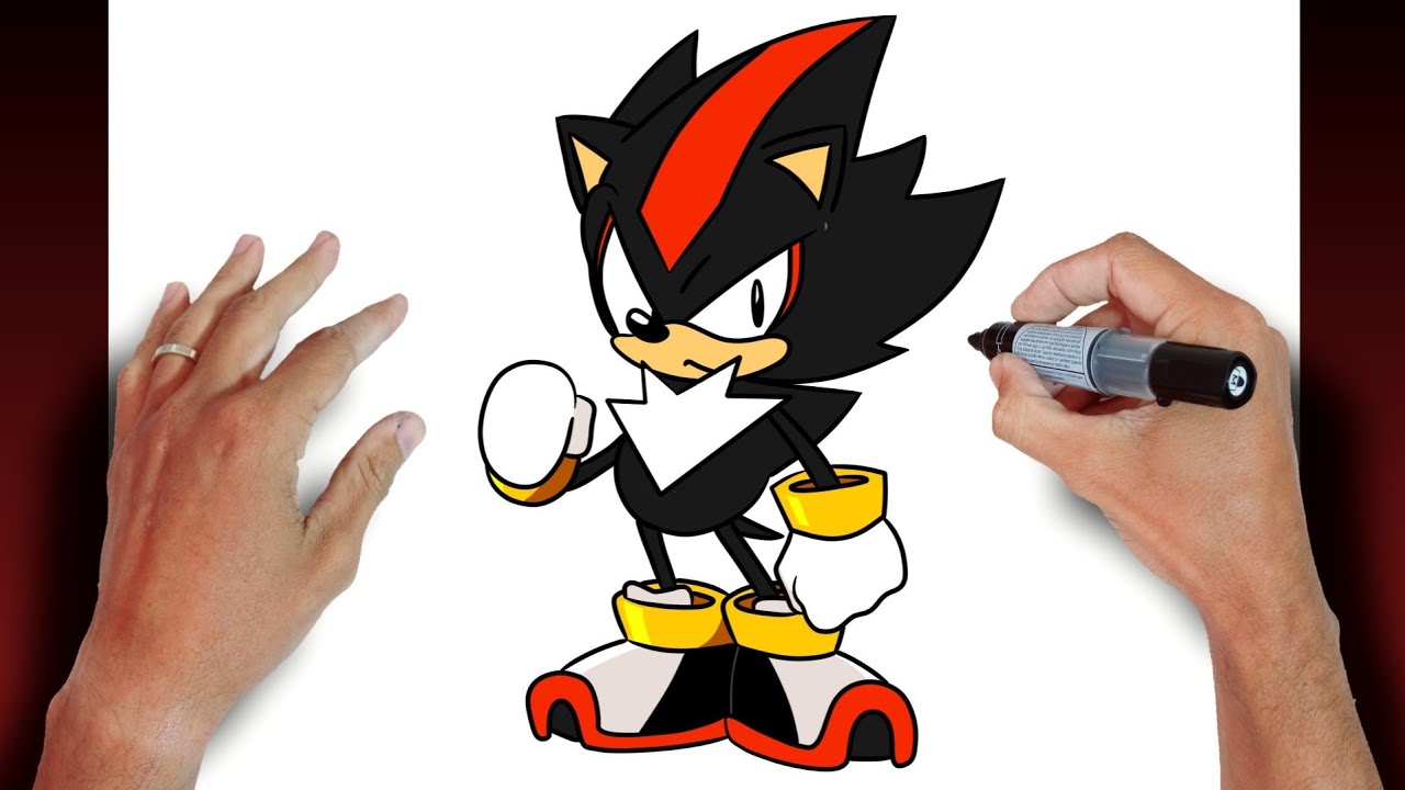 como DESENHAR o SHADOW - HOW TO DRAW SHADOW - YouTube