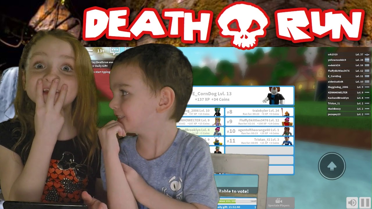 ROBLOX DEATH RUN WITH BROOKLYN AND KASH - YouTube