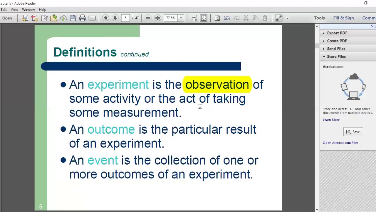 Introduction to Probability, Basic Overview Lecture 1 - YouTube