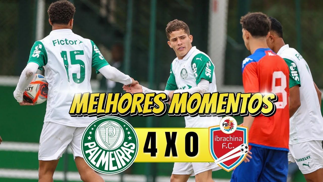 GOLEADA DO VERDÃO! Palmeiras 4 x 0 Ibrachina - Melhores Momentos - Copa ...