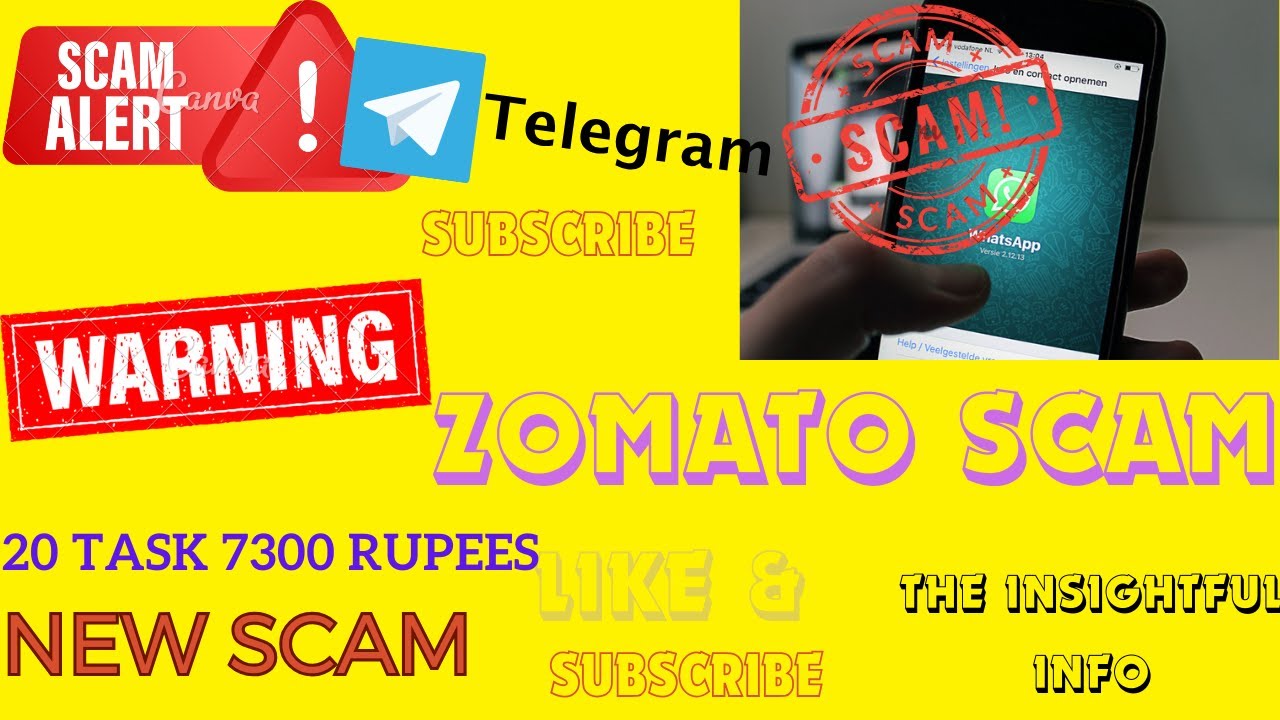 NEW SCAM !! WhatsApp and Telegram task. ZOMATOS.CC review task. part ...