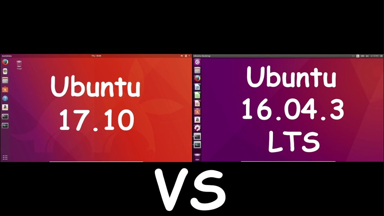 Ubuntu 17.10 vs 16.04.3 LTS - YouTube