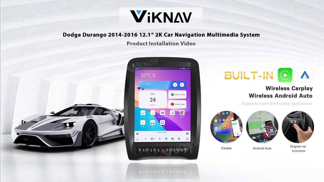 Viknav for Dodge Durango(2014-2016) (Display): Car multimedia player 2K ...