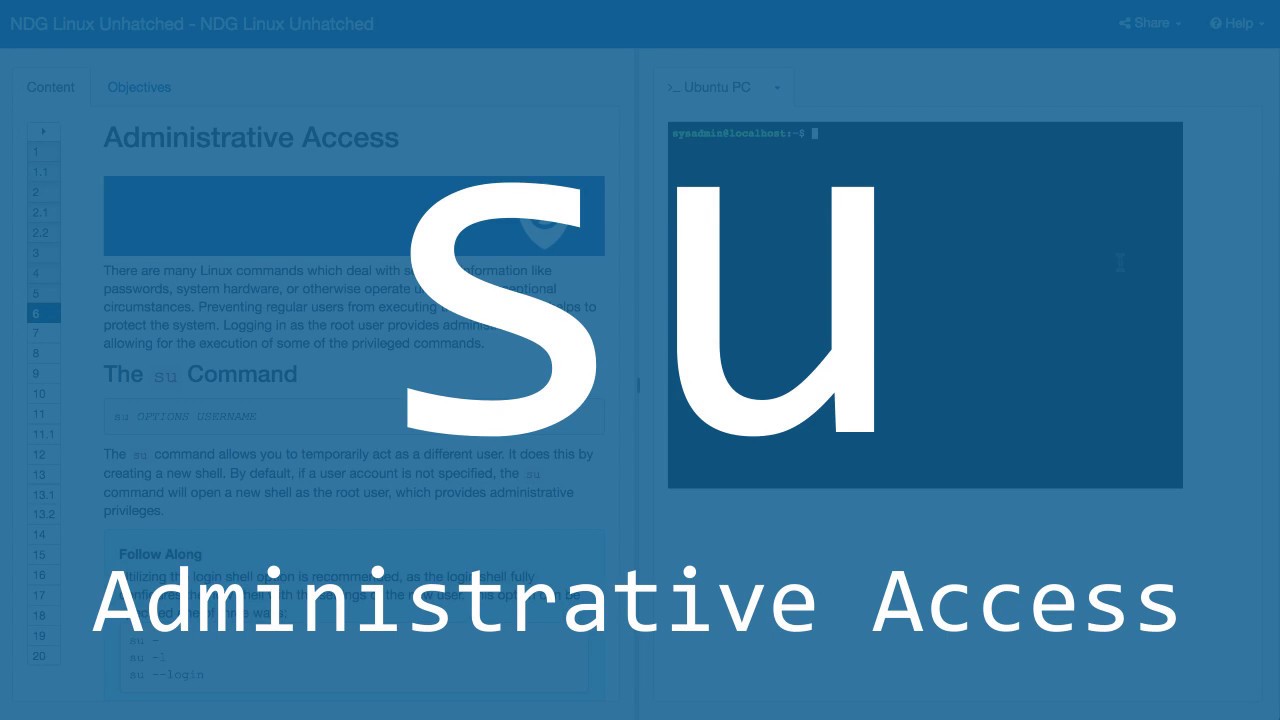 The Linux Command Tutorial: The su Command - YouTube