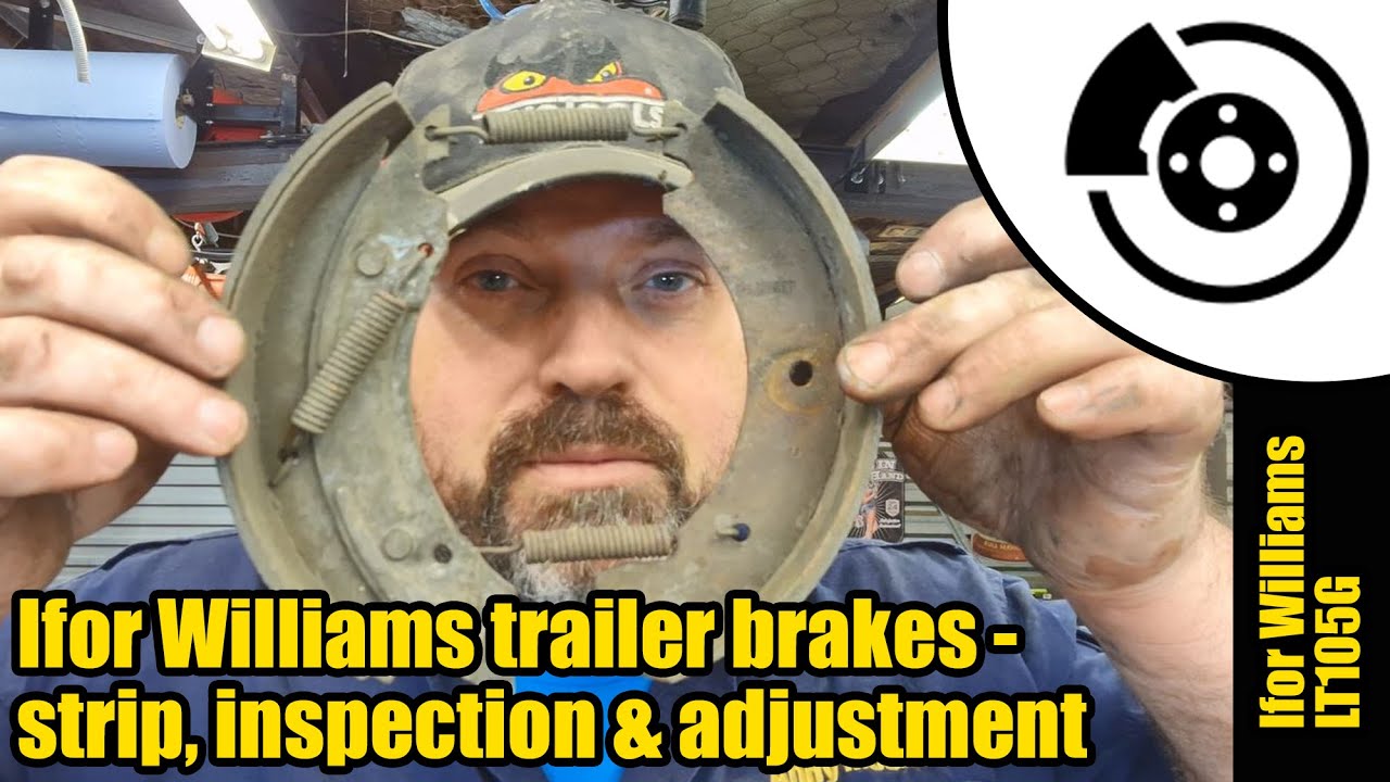 Ifor Williams brake adjustment & repairs #1350 - YouTube