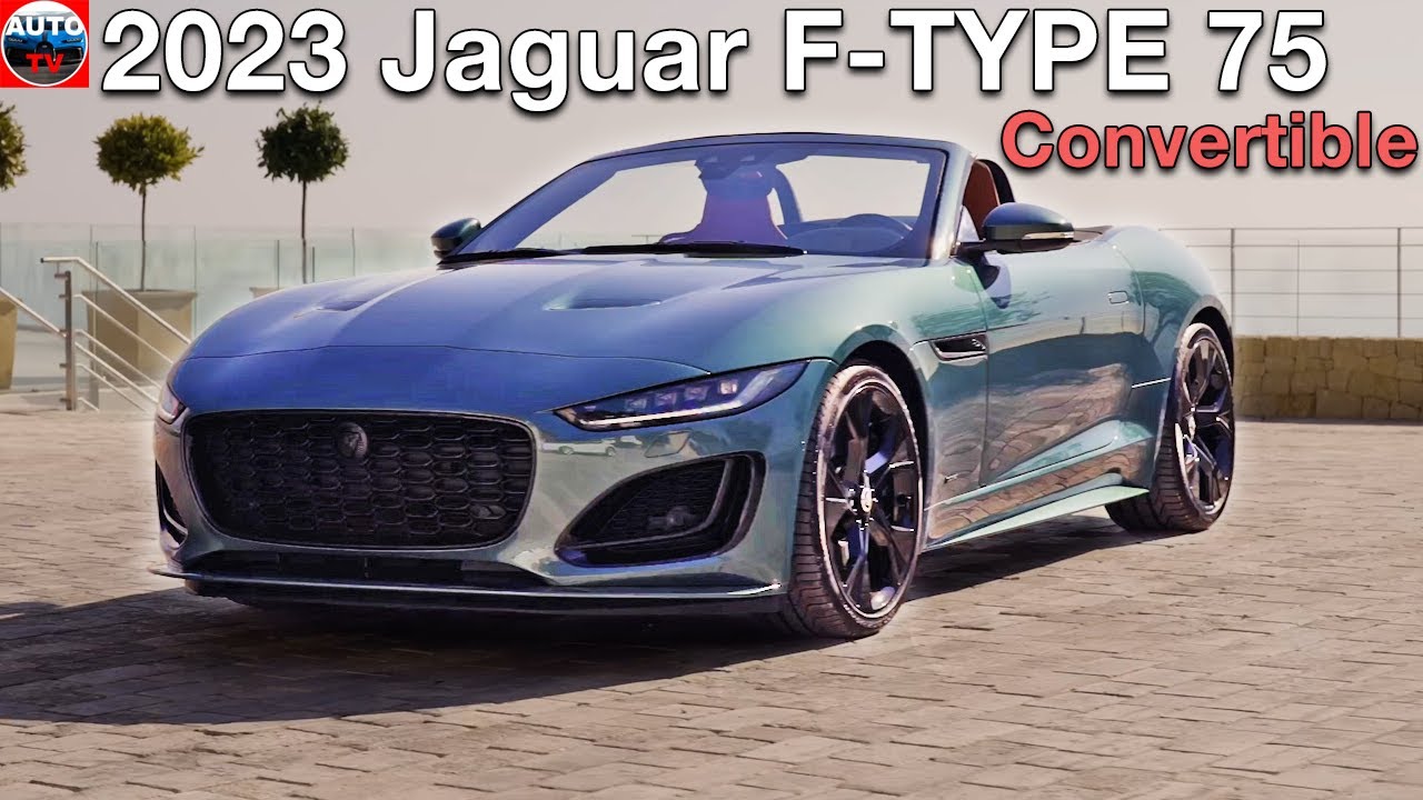NEW 2023 JAGUAR F-TYPE 75 - 450PS V8 Convertible (In Giola Green) - YouTube