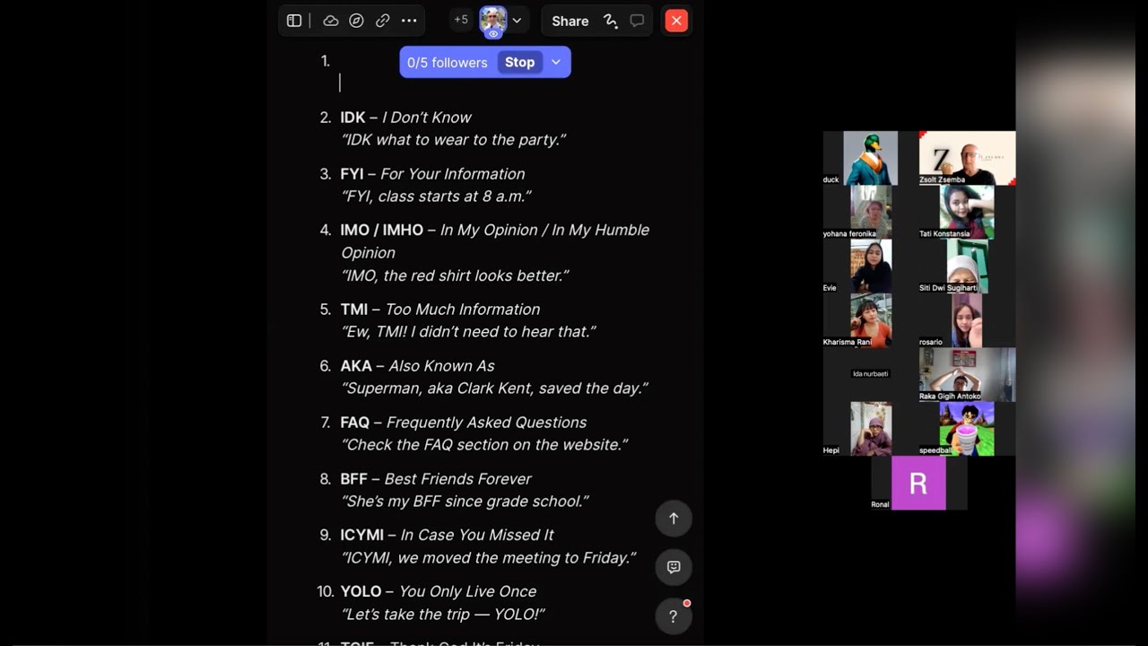 61st Bahasa Inggris Zoom Class - YouTube