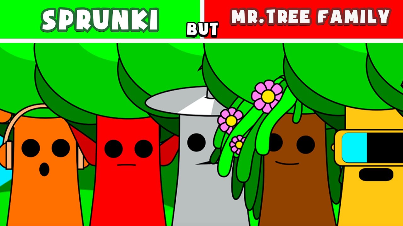 Incredibox Sprunki but Mr.Tree Family Wood sounds - YouTube
