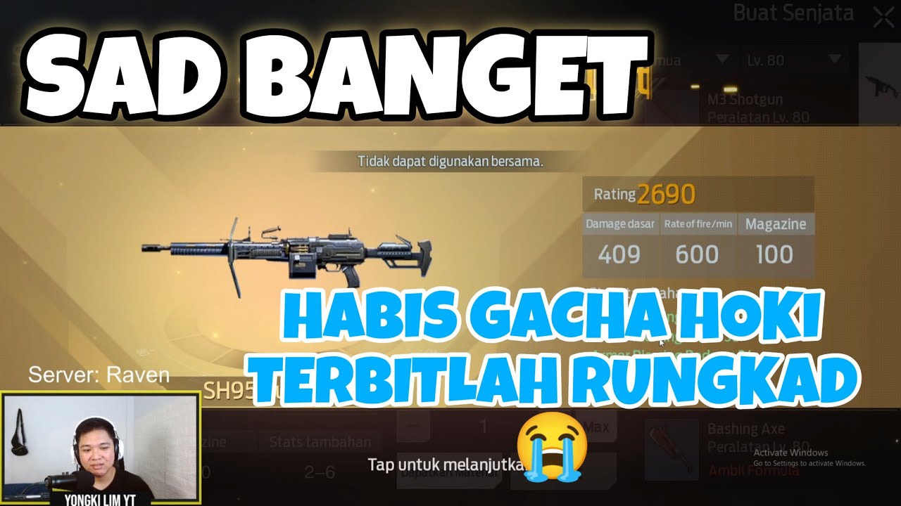 GACHA HEAVY WEAPON SAMPAI RUNGKAD GOLD GES | GARENA UNDAWN (ANDROID/IOS ...